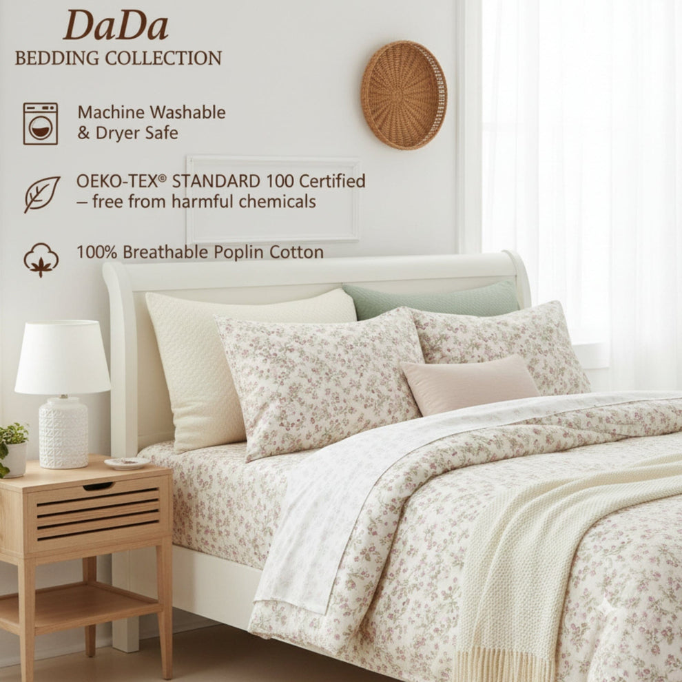DaDa Bedding Collection Romantic Coquette Sheet Set - 100% Cotton [ Po ...